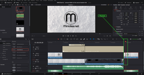 Timeline selection follows playhead in DaVinci Resolve - Minidea Wiki